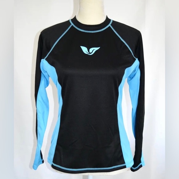 Swim | New Womens Rashguard Uv Spf 5 Long Sleeve Swim Shirt Colorblock ...